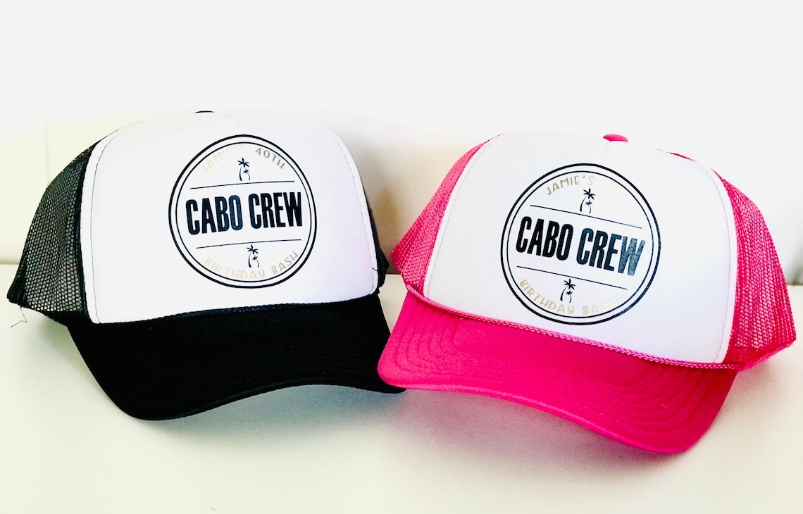 Cabo Crew Hats | Cabo Vacation Hats | Group Vacation Hats | 40th ...