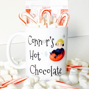 Personalized Hot Chocolate Mug for Kids | Winter Themed Party Gifts ...