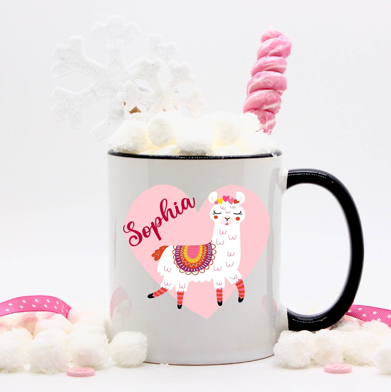Custom Llama Gift for Kids | Llama Valentine Gift Idea | Personalized ...