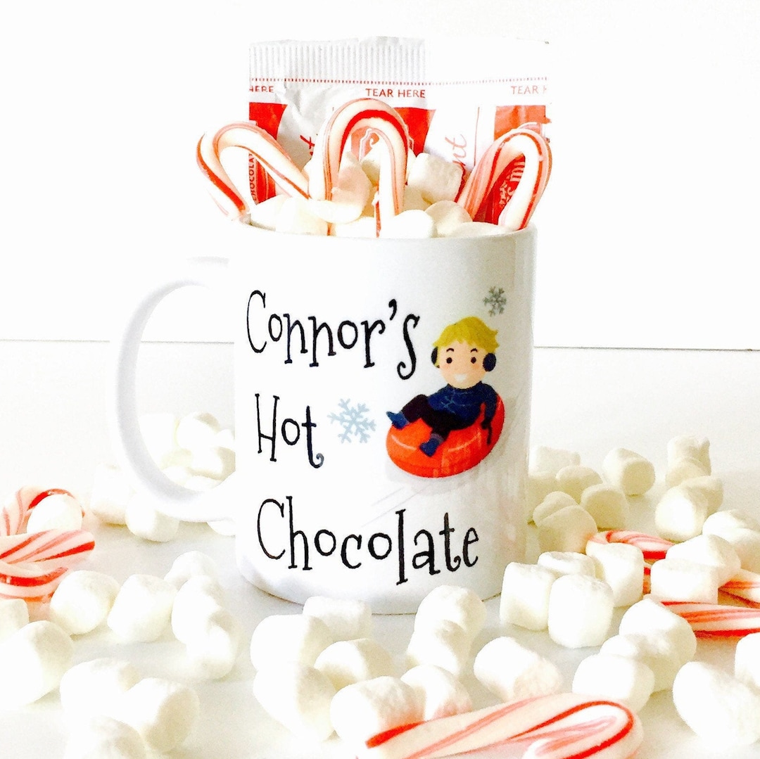 Personalized Hot Chocolate Mug for Kids | Winter Themed Party Gifts ...