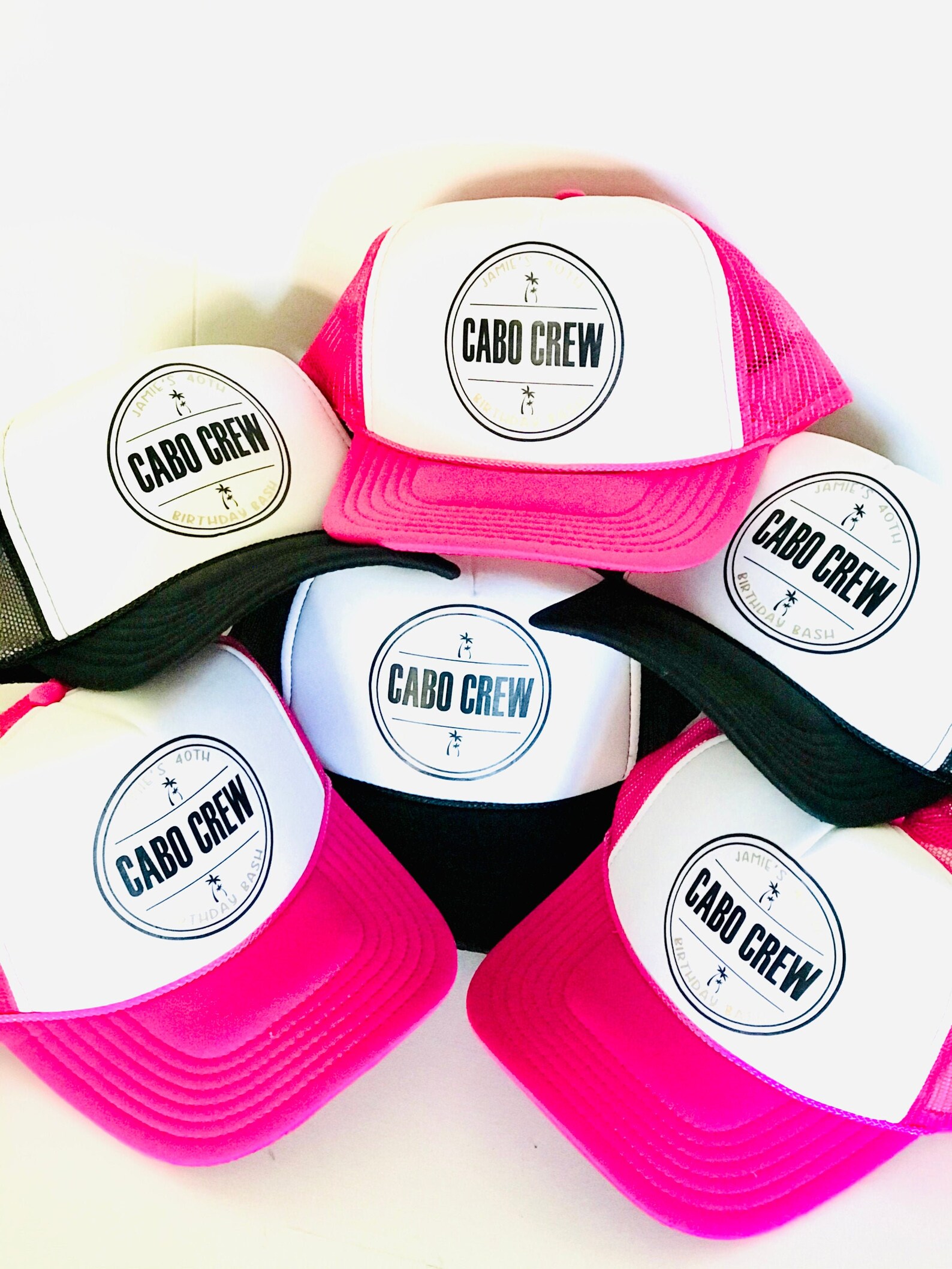 Cabo Crew Hats | Cabo Vacation Hats | Group Vacation Hats | 40th ...