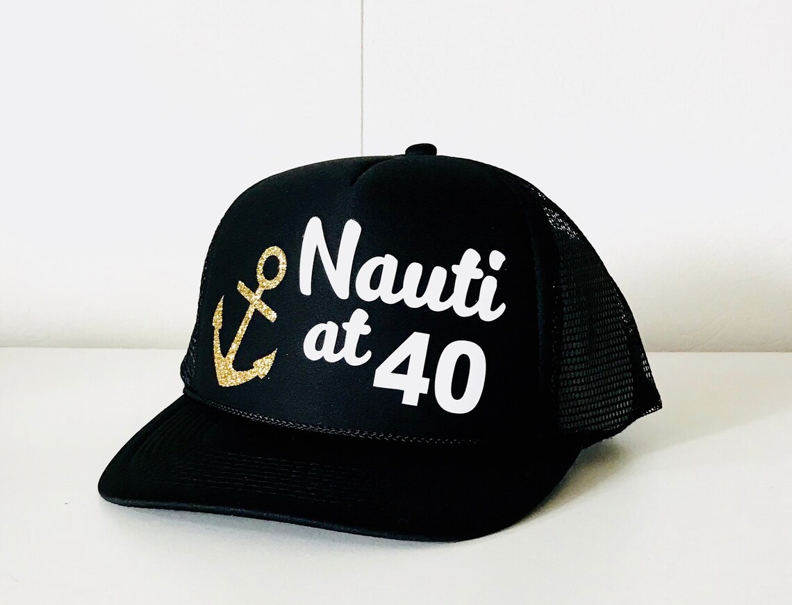 Nauti Crew Hat Nauti Crew Nauti Birthday Party Hats for - Etsy