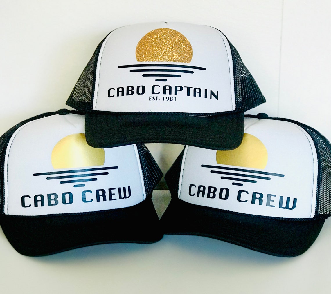 Cabo Captain and Cabo Crew Trucker Hats Trucker Hats for - Etsy