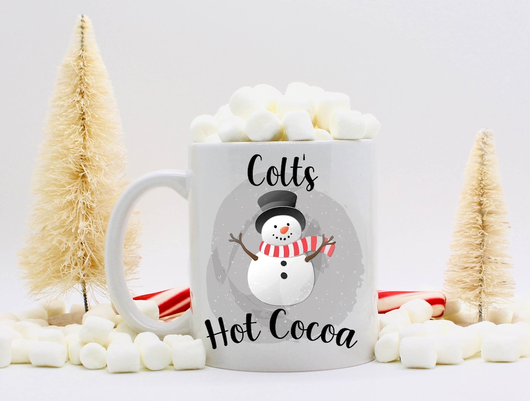 Personalized Snowman Hot Cocoa Mug | Vintage Snowman Design Mug ...