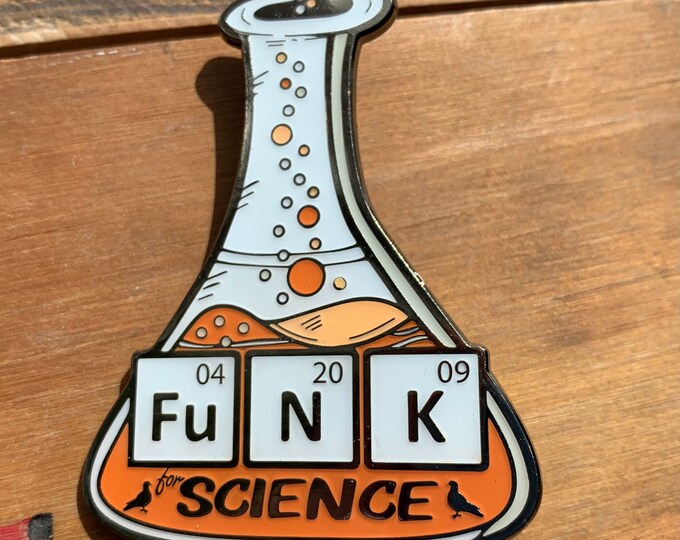 Funk for Science Pin - Soft Enamel Pin - Pigeons P4 PPPP Fan Art ...