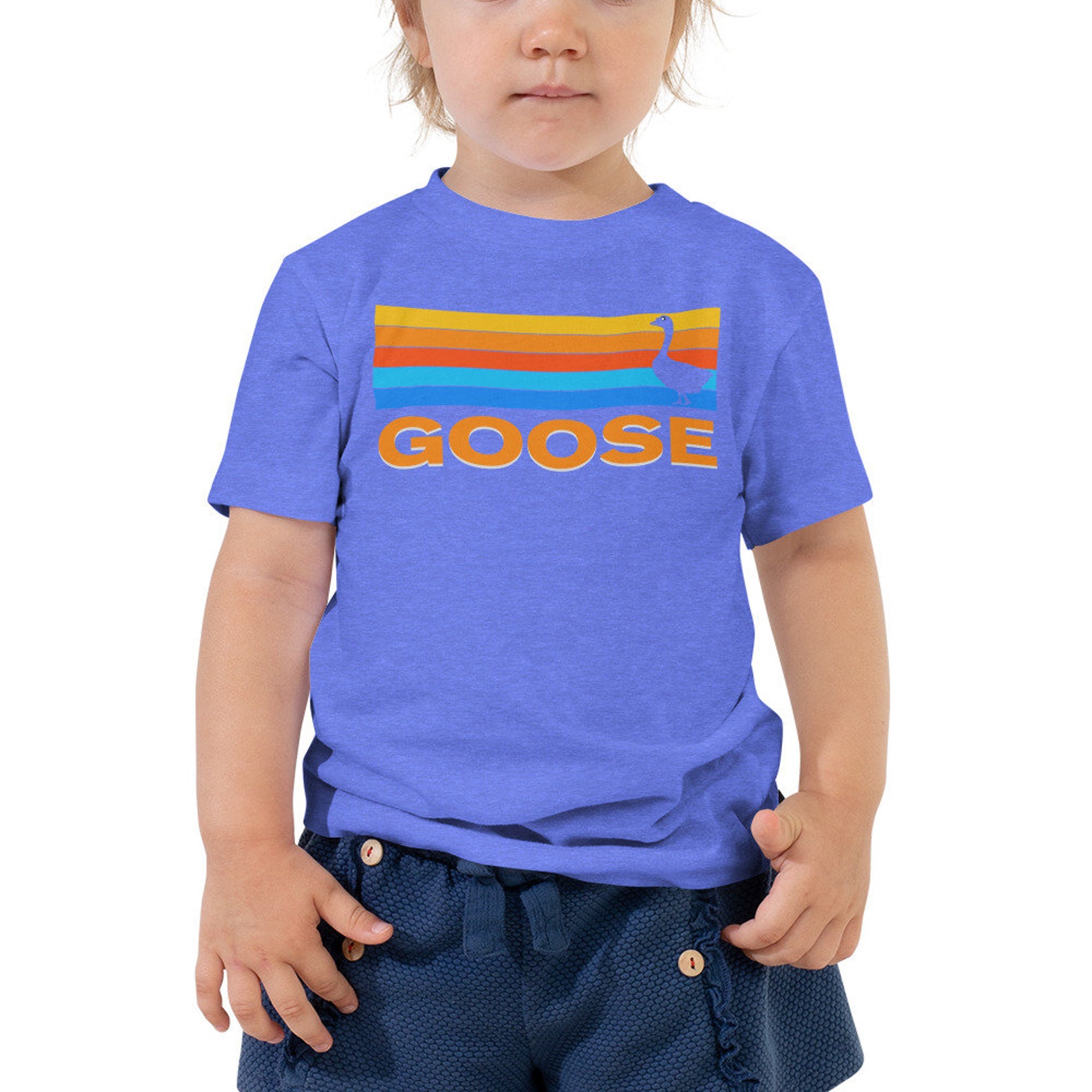 Goose Retro Kid Toddler Short Sleeve T-shirt Goose Kids - Etsy