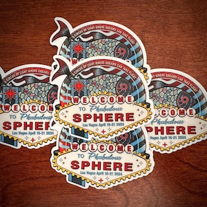 Phish Inspired Sphere Stickers Slaps Phish Sphere Las Vegas 2024 Show ...