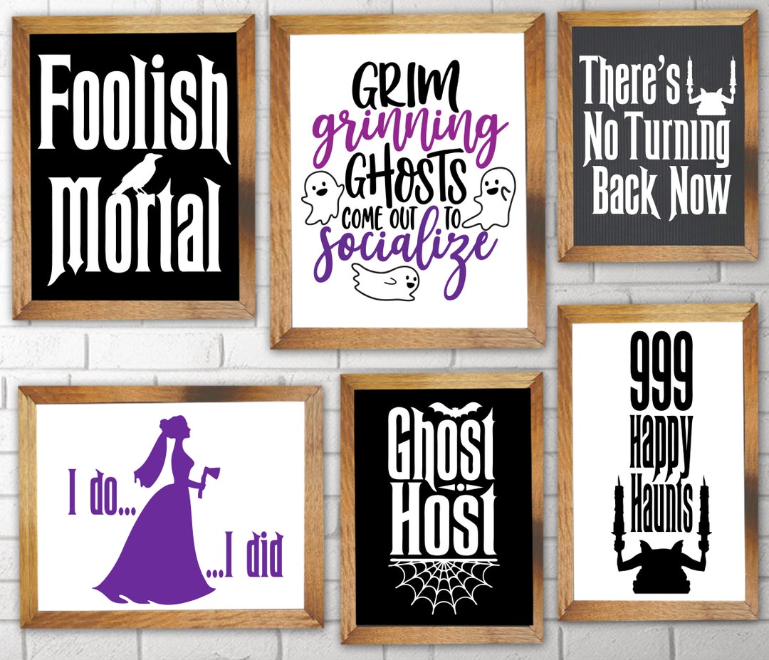 Haunted Mansion SVG Bundle Design Pack Ghost Bride Grim Grinning Ghosts ...