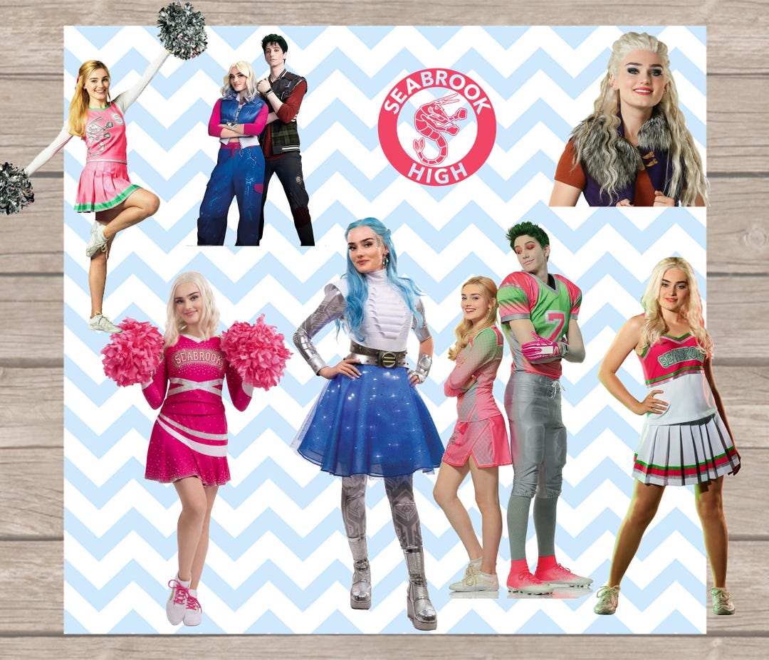 Zombies Addison Seabrook High Clipart Bundle Cheerleader Zed Fired up ...