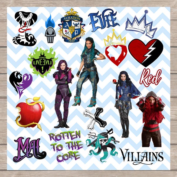 Descendants Rise of Red Stickers - Etsy