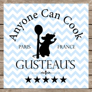 Anyone Can Cook Remy Ratatouille SVG Paris France Gusteau Restaurant ...
