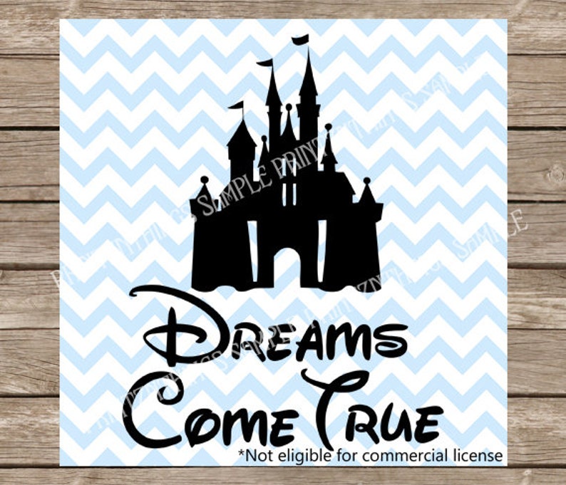 Disney Svg Disney Kasteel Svg Disney Kasteel Dreams Come True Etsy