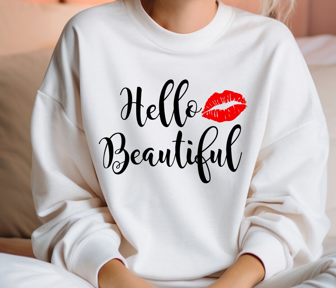 Hello Beautiful Svg File Cutting File Svg Dxf Beautiful Svg Makeup Svg ...