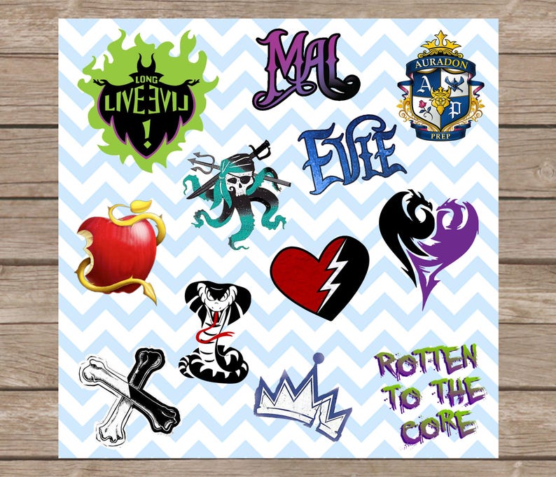 Descendants Clipart PNG Designs – Mal, Evie, Uma & Auradon Prep ...