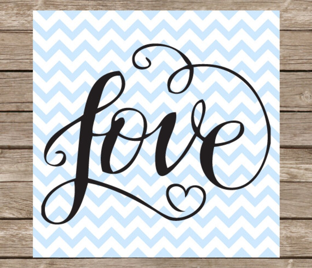 Love SVG Cut File Valentine Svg Heart Svg Dxf Cutting Files Silhouette ...