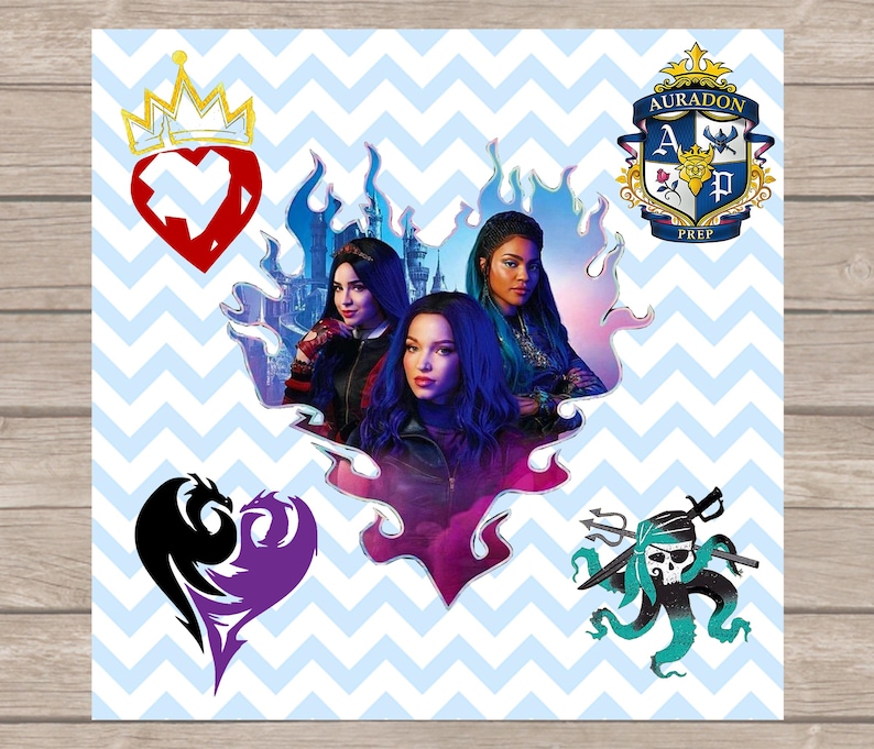 Seabrook High & Auradon Prep Clipart Set – Descendants + Zombies ...