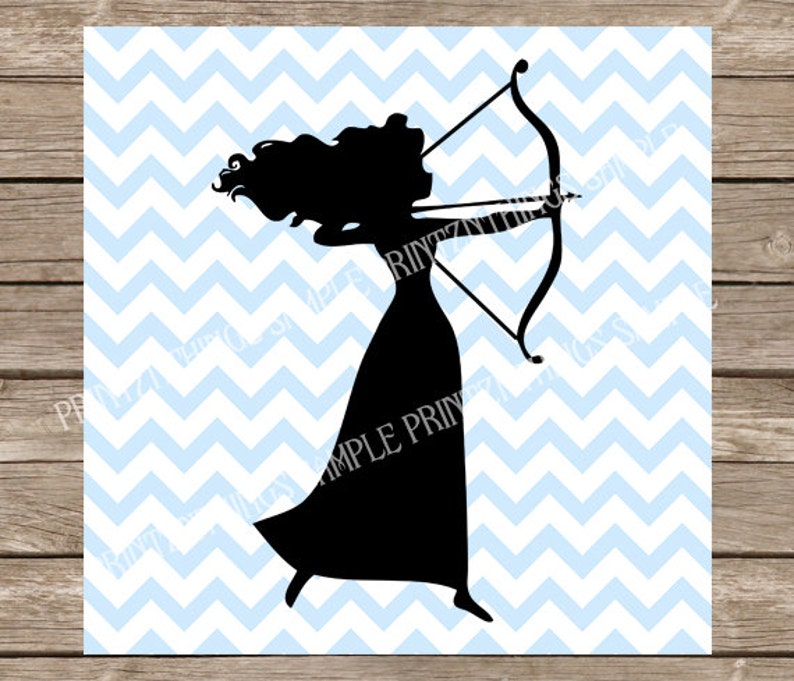 Disney SVG Merida SVG Brave Disney Princess Silhouette dxf svg | Etsy