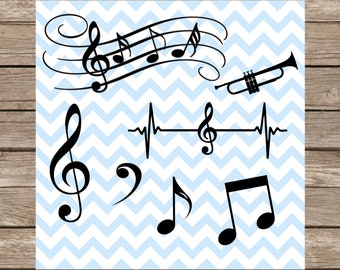 Tenor Saxophone With Music Notes SVG File,marching Band Svg,musical ...
