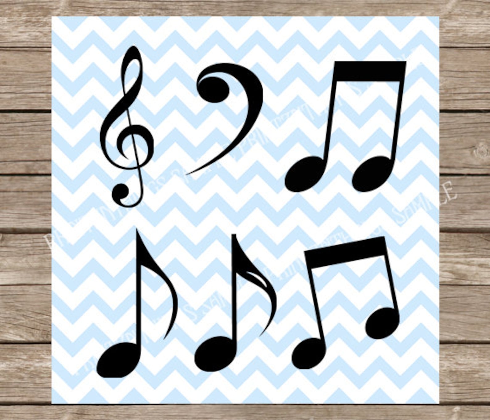 Music svg Treble Clef svg Bass Clef svg Music Notes svg | Etsy