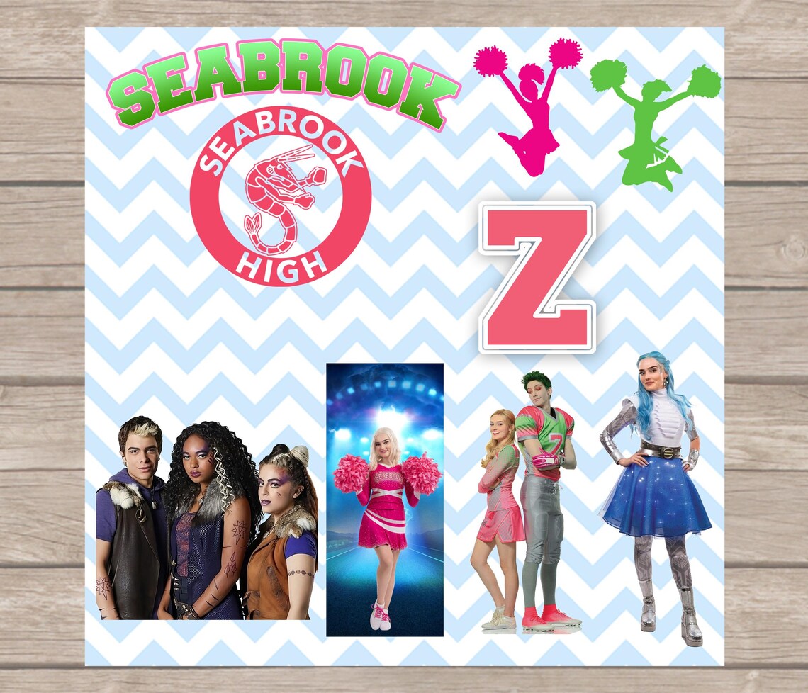 Seabrook High & Auradon Prep Clipart Set – Descendants + Zombies ...