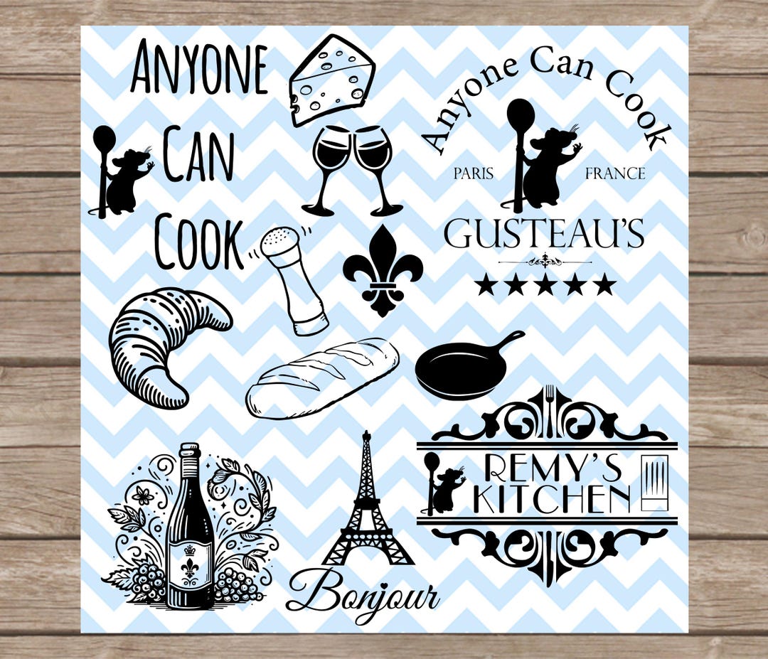 Ratatouille Svg Remy French Cooking Svg Croissant Paris French Cuisine ...