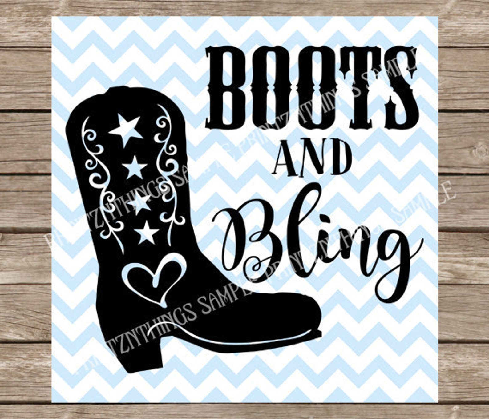 Boots and Bling Svg Cowgirl Svg Rustic Svg Western Svg Dxf | Etsy