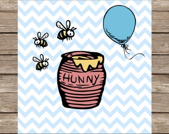 Winnie the Pooh Svg Hunny Pot SVG Honey Pot Svg Winnie-the-pooh Svg ...