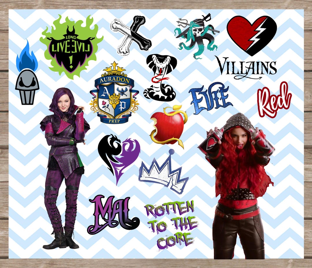 Descendants 4 PNG Clipart Auradon Prep, Mal & Evie Transparent ...
