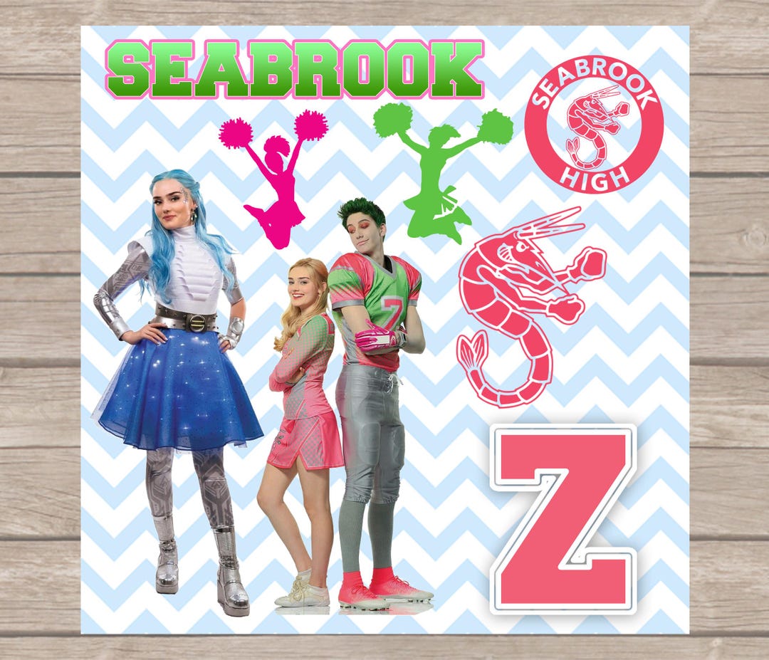 Zombies Seabrook High Clipart Bundle Pack Mighty Shrimp Cheerleader ...