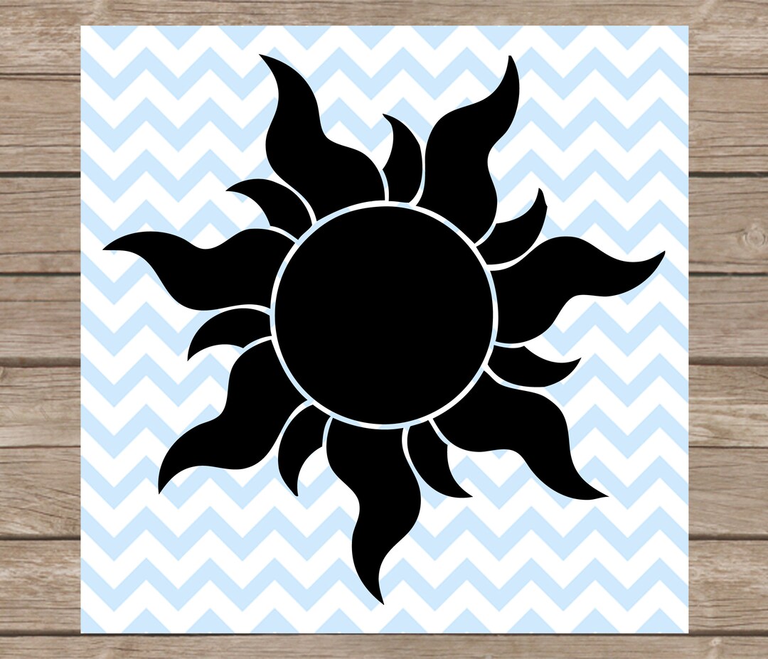Tangled Sun SVG Cut File - Etsy
