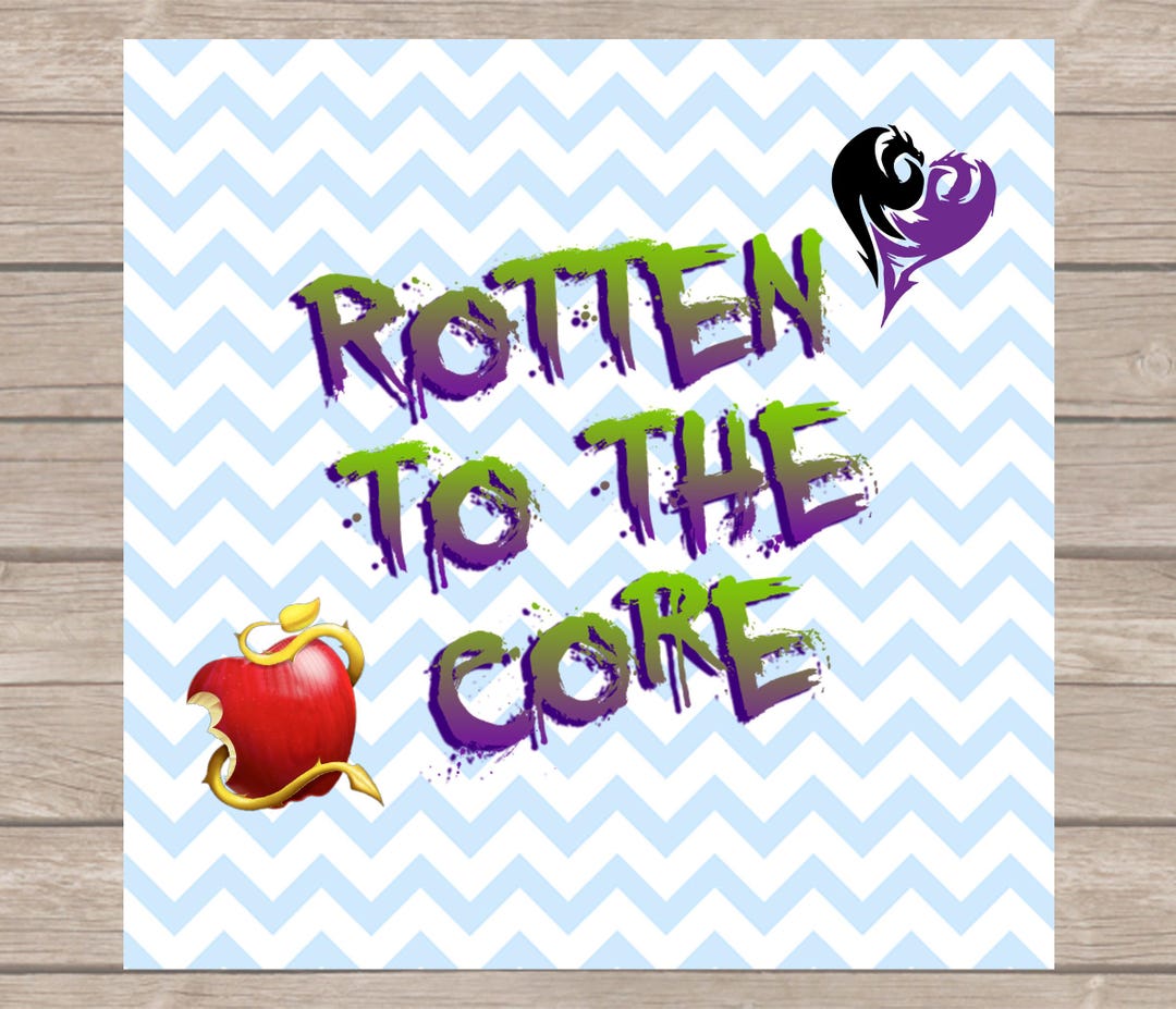 Descendants Rotten to the Core - Clipart PNG Digital Download - Etsy