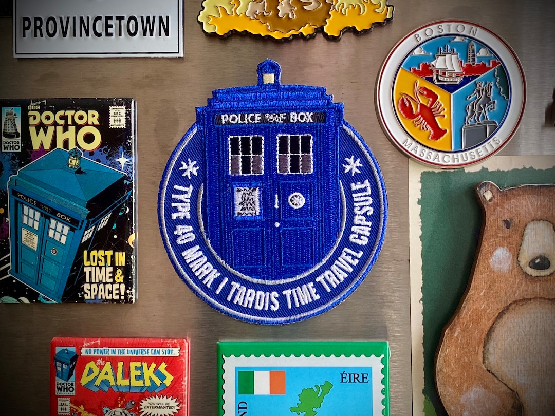Doctor Who Magnet - TARDIS - Embroidered With Magnetic Backing - Etsy