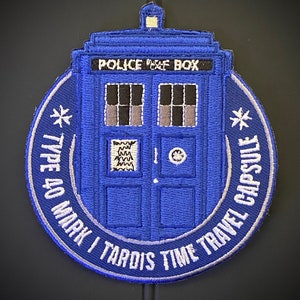 Doctor Who TARDIS Embroidered Patch - Etsy