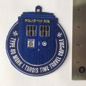 Doctor Who TARDIS Embroidered Patch - Etsy