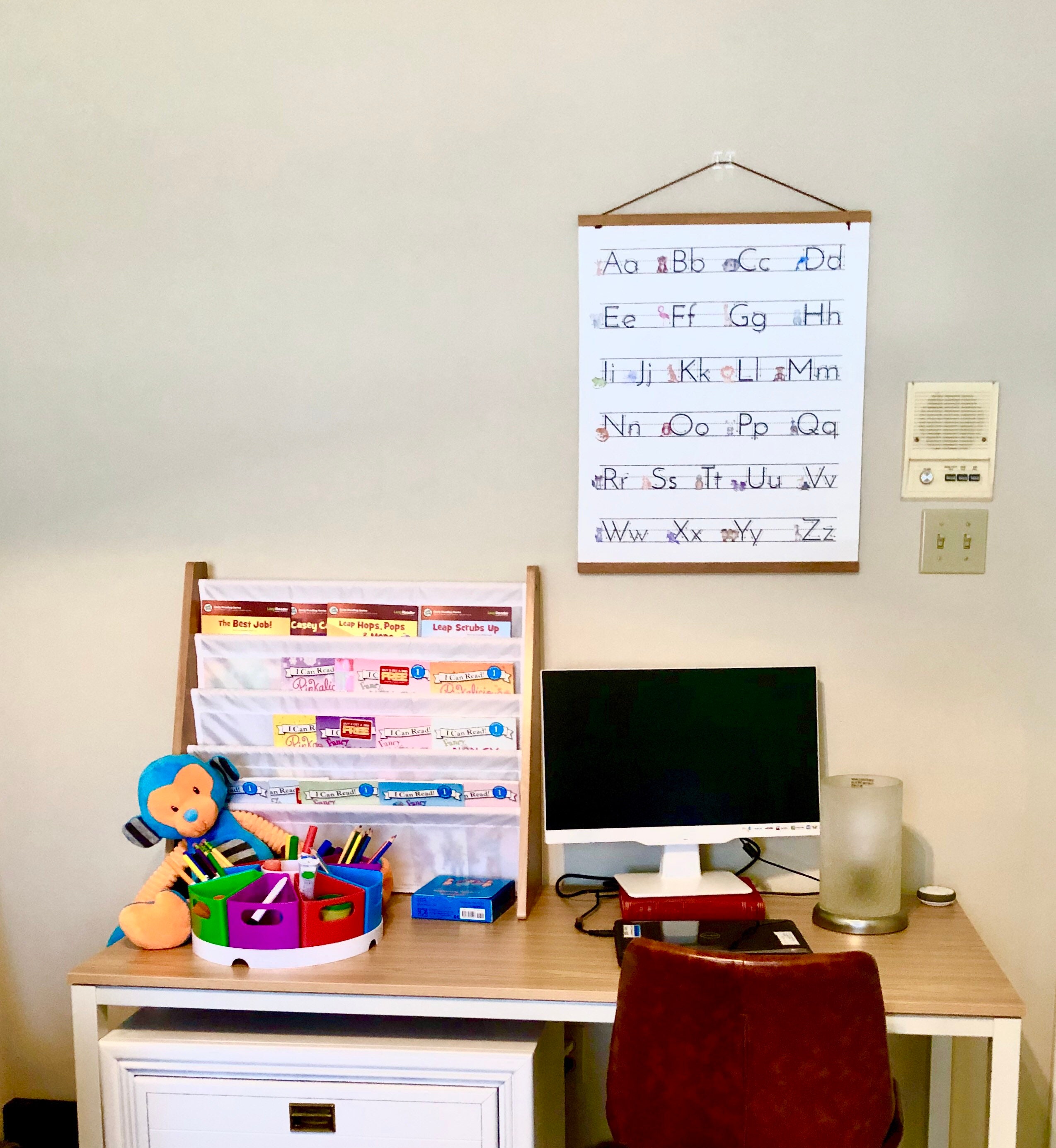 Home school alphabet chart alphabet learning poster | Etsy