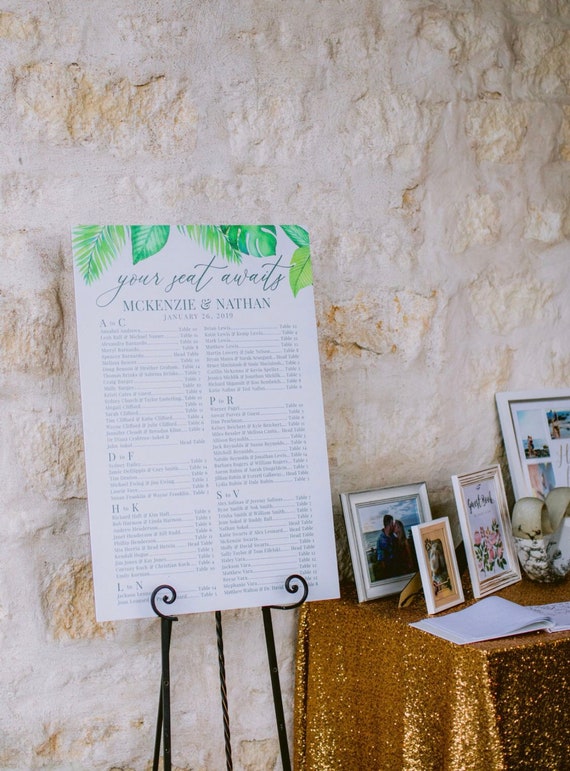 Foam Board Seating Chart - Etsy