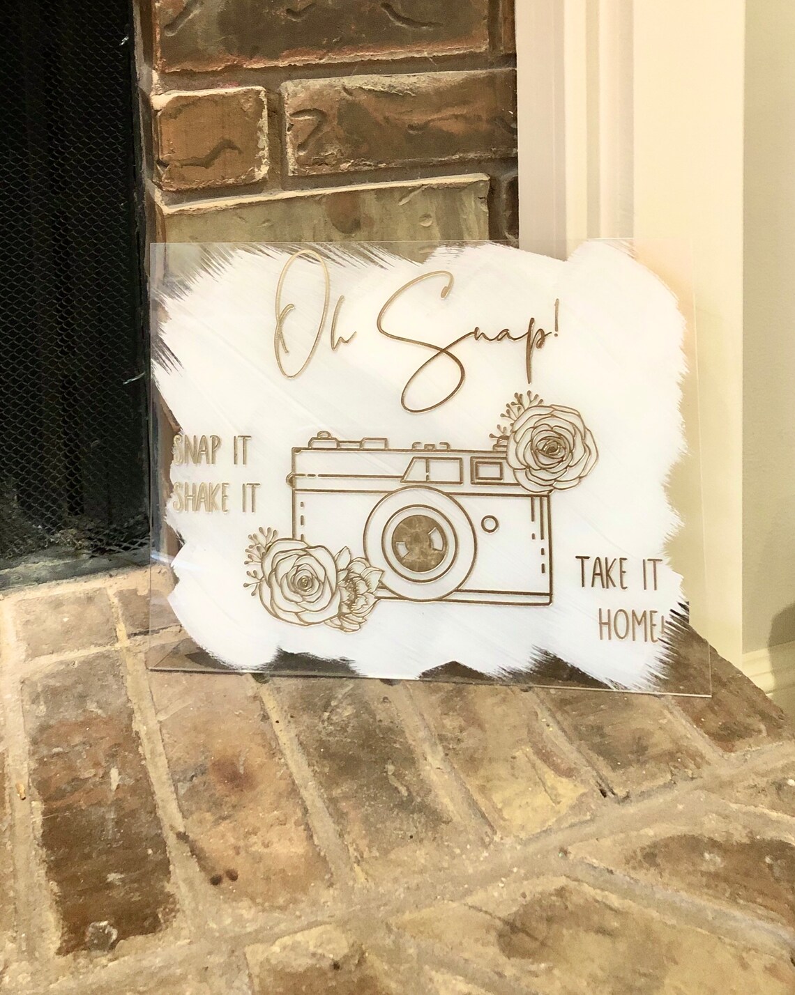 Acrylic Photo Wedding Sign Acrylic Sign 14x11 or 11x14 | Etsy