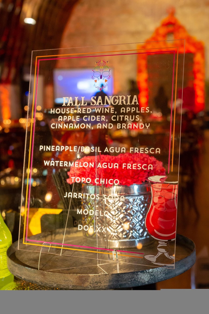 Acrylic Bar Sign Acrylic Bar Sign 14x11 or 11x14 | Etsy