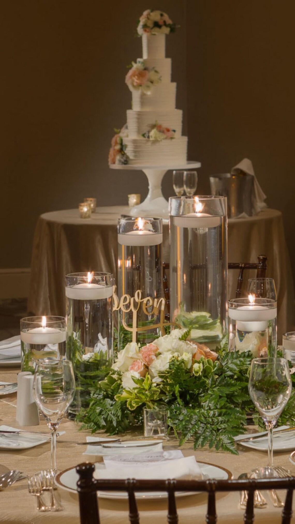 Gold Elegant Wedding Cursive Table Number - Custom Laser Cut Birch Wood ...