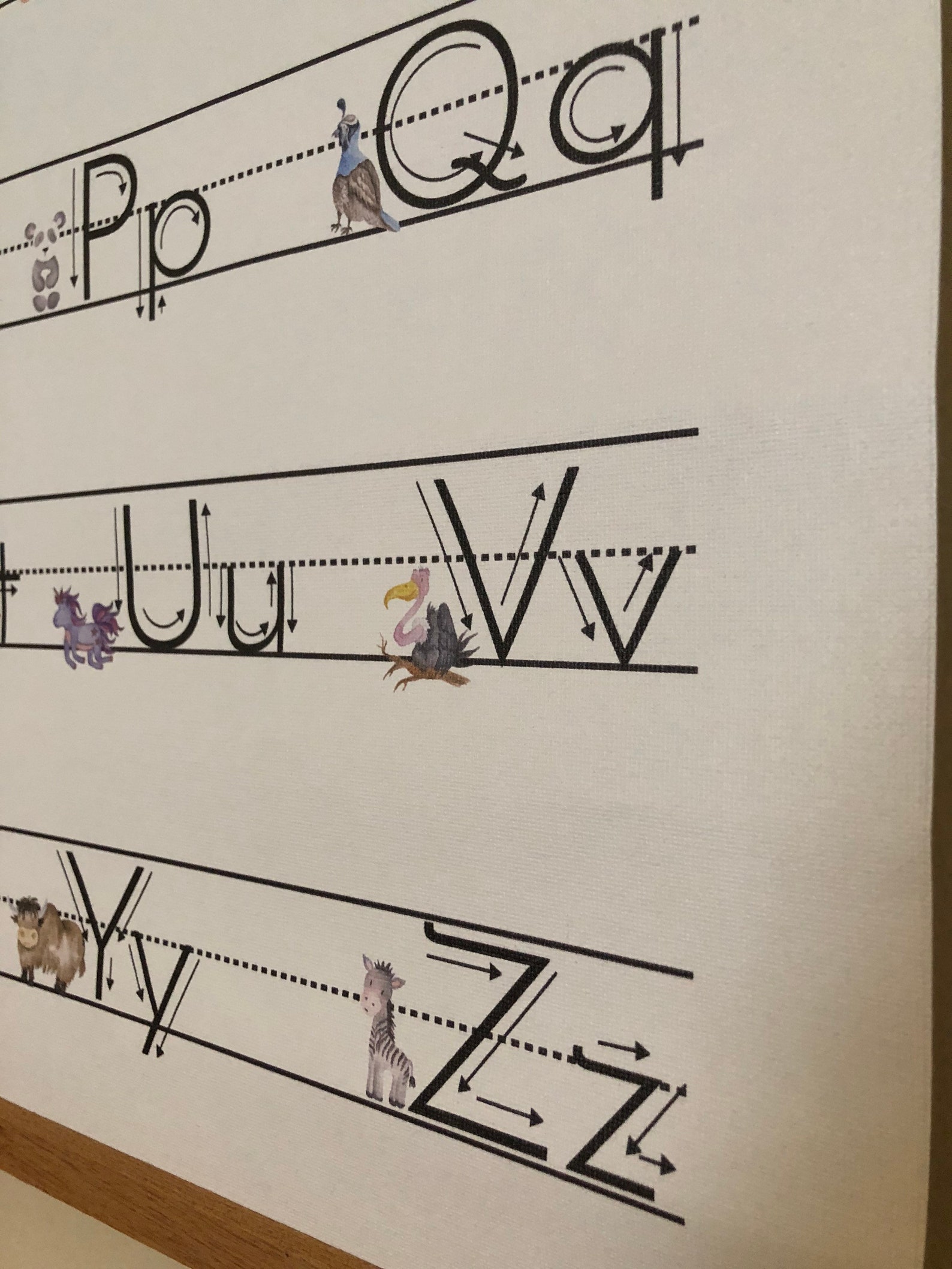 Home School Alphabet Chart - Alphabet Learning Poster - Homeschool Kids ...