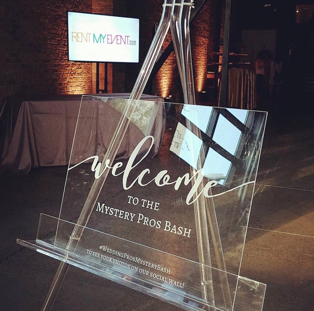 Acrylic Welcome Signs - Lucite Sign - Wedding Welcome Sign - Wedding ...