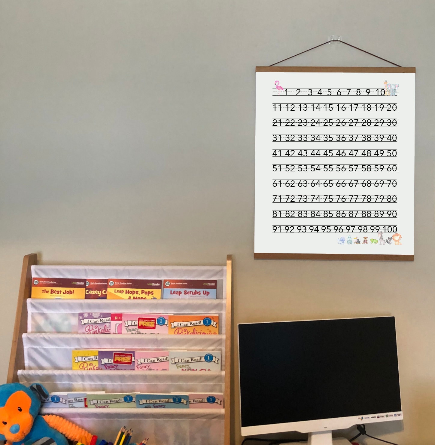 DIGITAL DOWNLOAD Home school number chart alphabet learning | Etsy