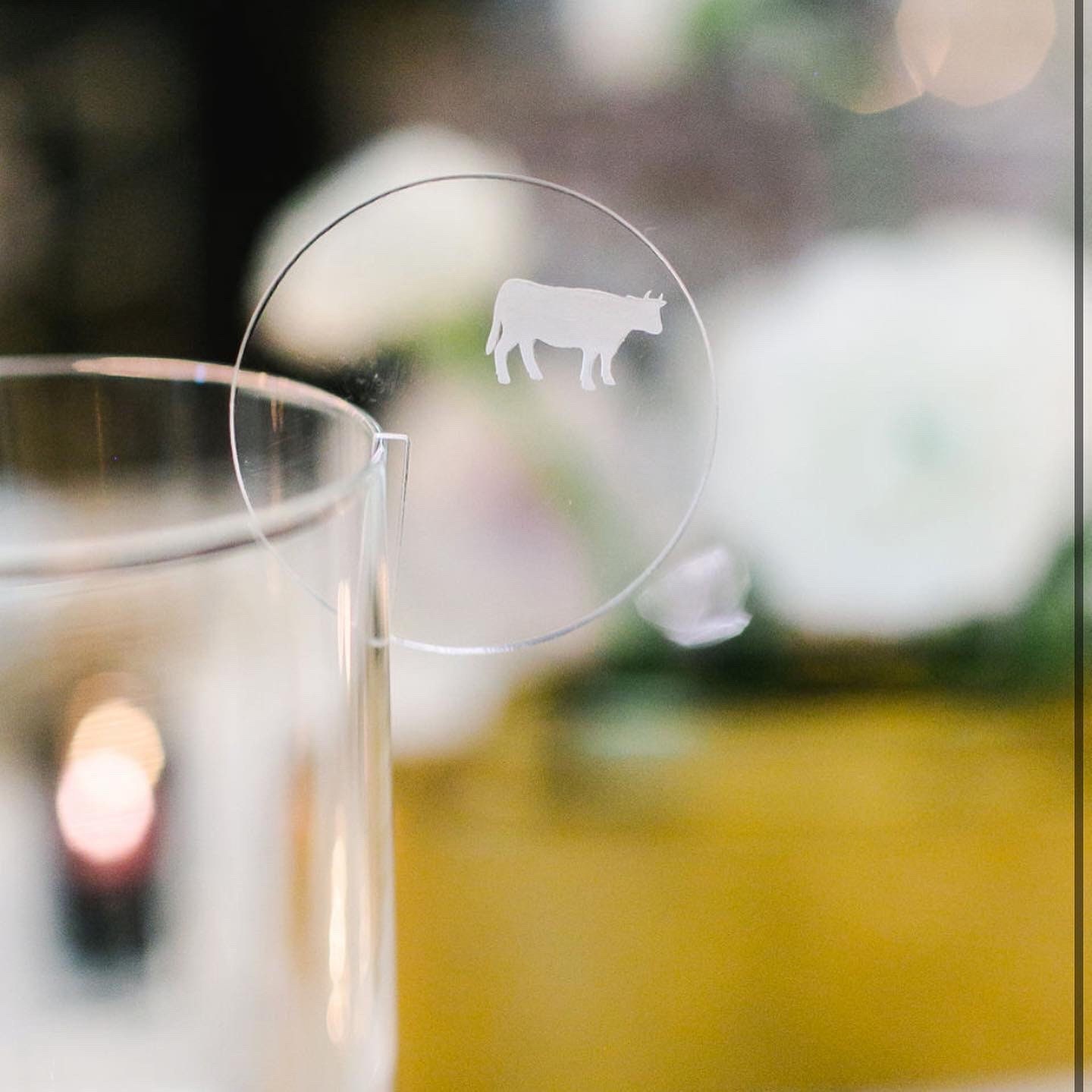 10 Meal Indicator Tags stemless Cocktail Mixer Tags Acrylic - Etsy