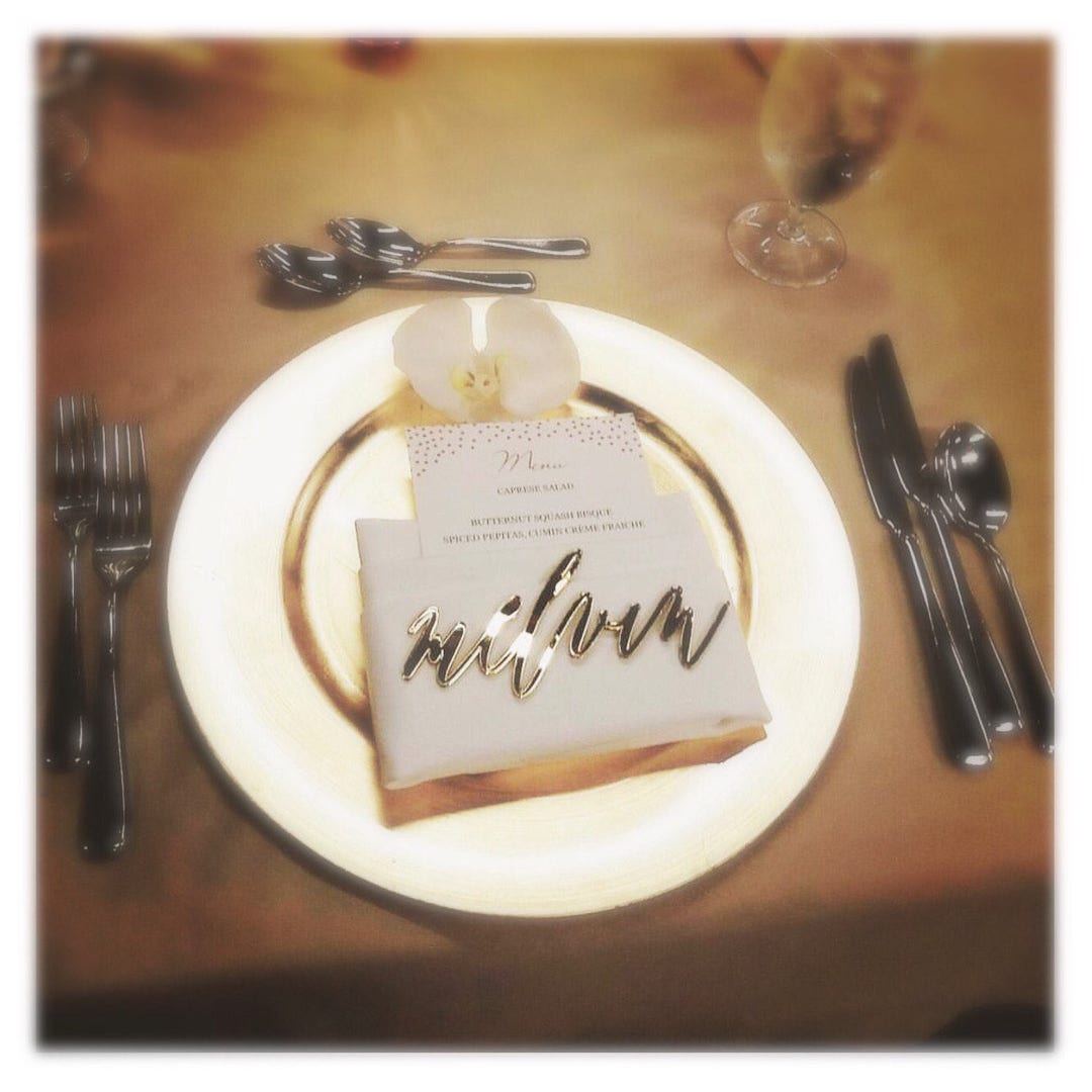 Laser Cut Names - Custom Laser Cut Place Cards / Escort Card ...