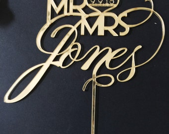 Gold Elegant Wedding Cursive Table Number Custom Laser Cut - Etsy