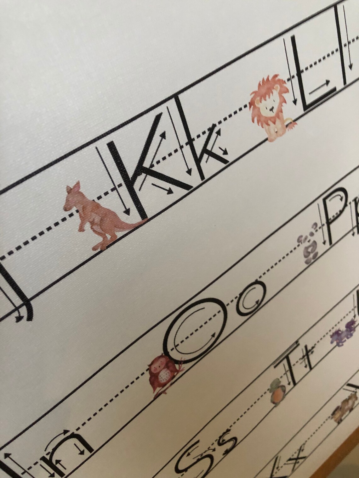 DIGITAL DOWNLOAD Home School Alphabet Chart Alphabet - Etsy