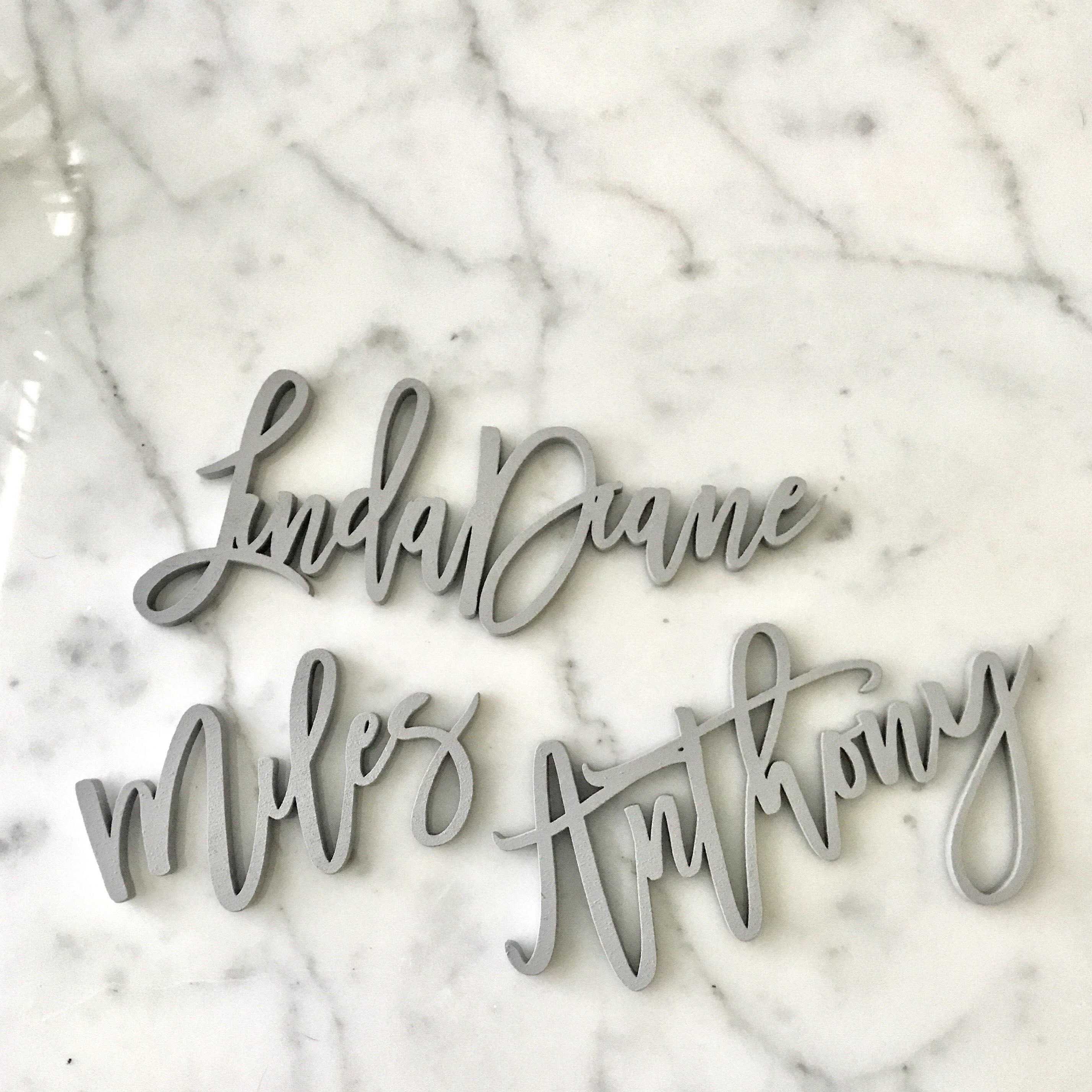 Laser Cut Place Cards Names Custom Laser Cut Names / Escort - Etsy