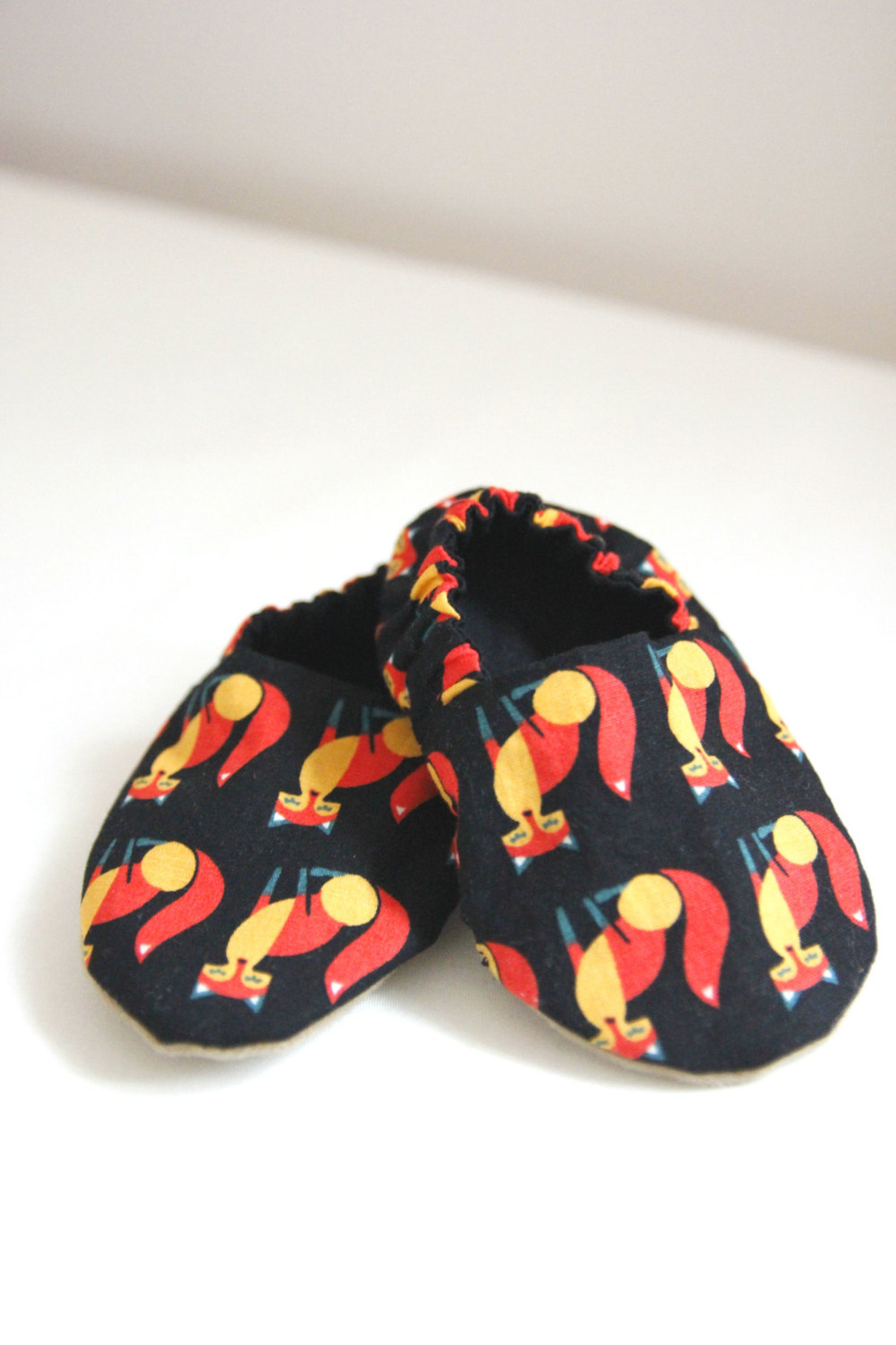 Fox Baby Shoes, Fox Print, Fox Gift, Fox Baby, Pram Shoes, Crib Shoes ...