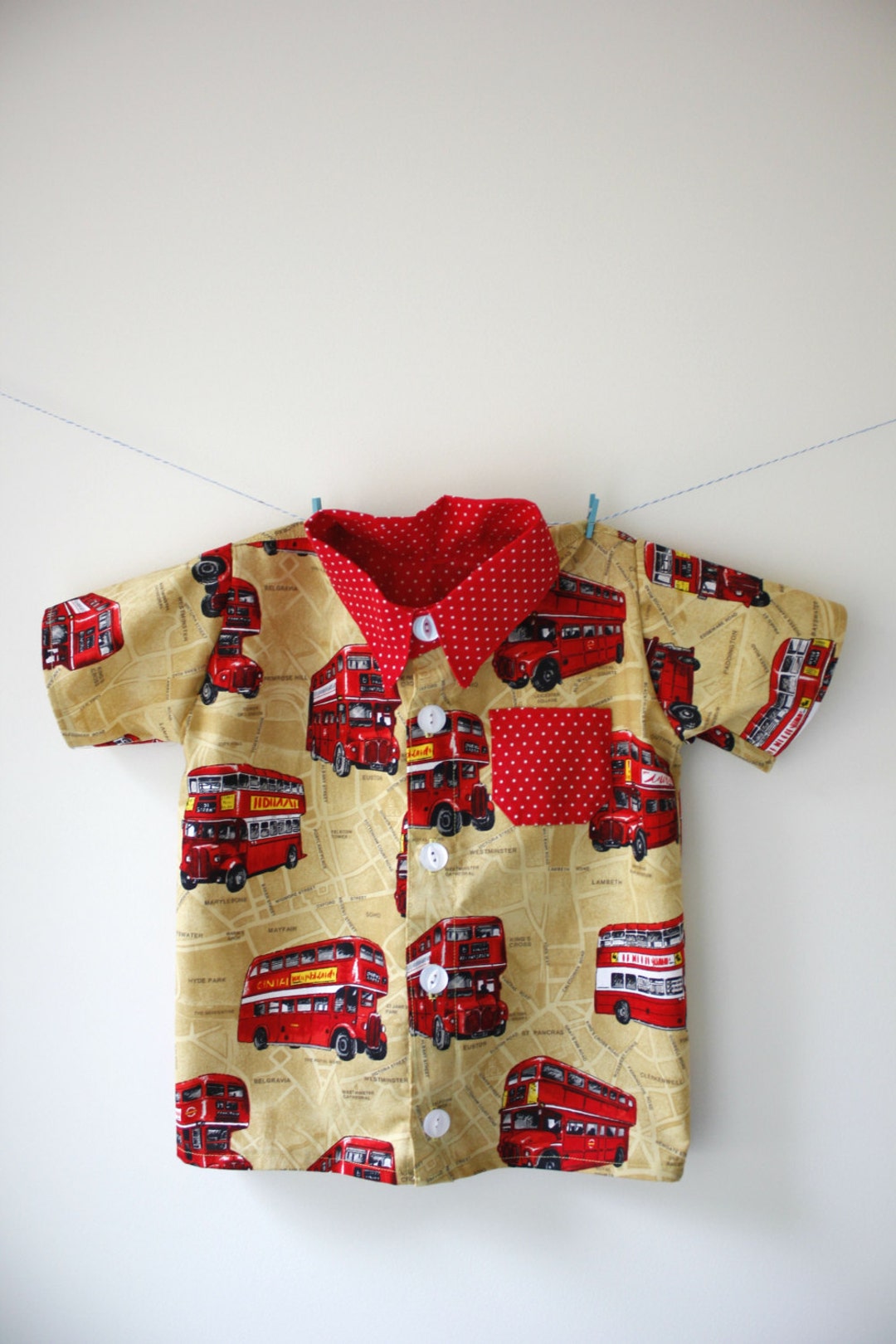 London Bus Shirt, London Bus Print, London Bus Gift, Bus Clothes, Bus ...