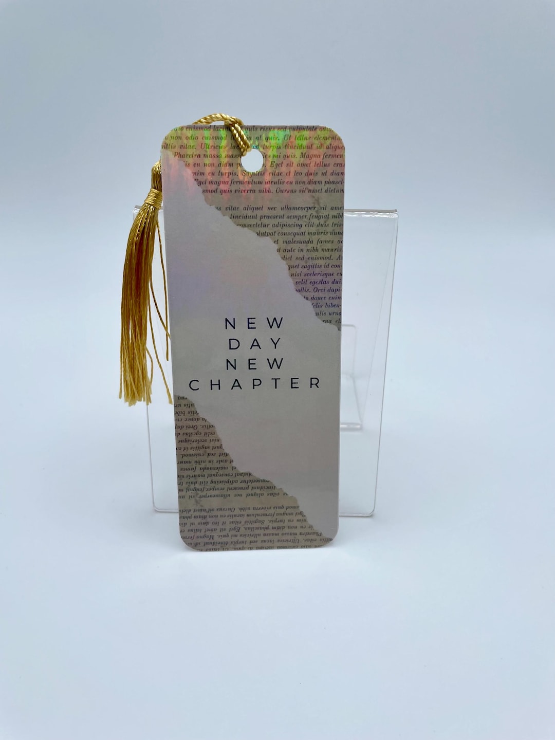 New Day New Chapter Double Sided Holographic Bookmark - Etsy